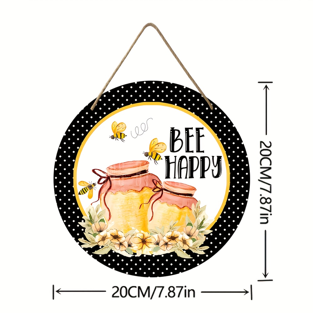 1 бр. Village Bee Hive Дървена табела за декорация - Temu Germany