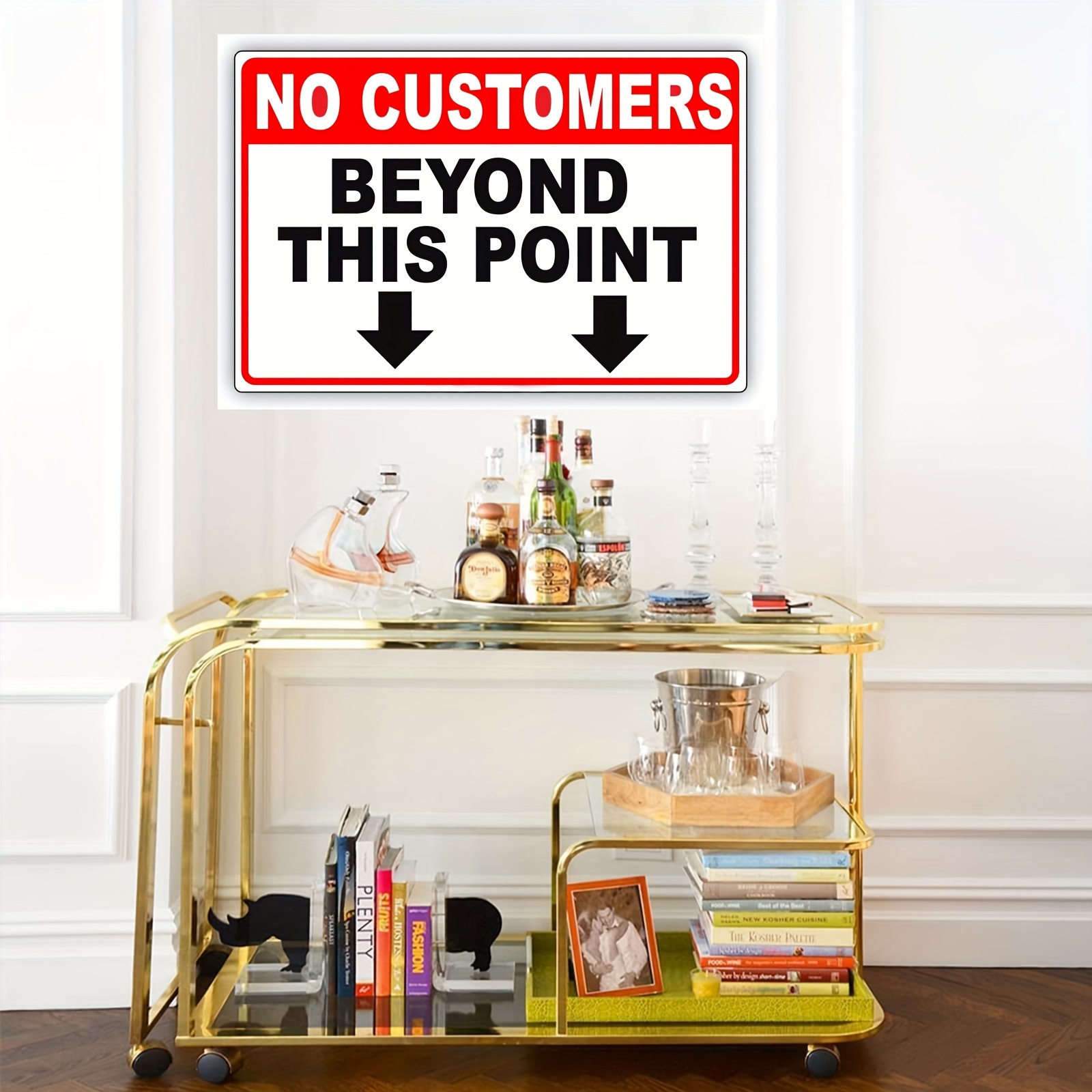 No Customers Beyond Aluminum Arrow Pointer - Temu