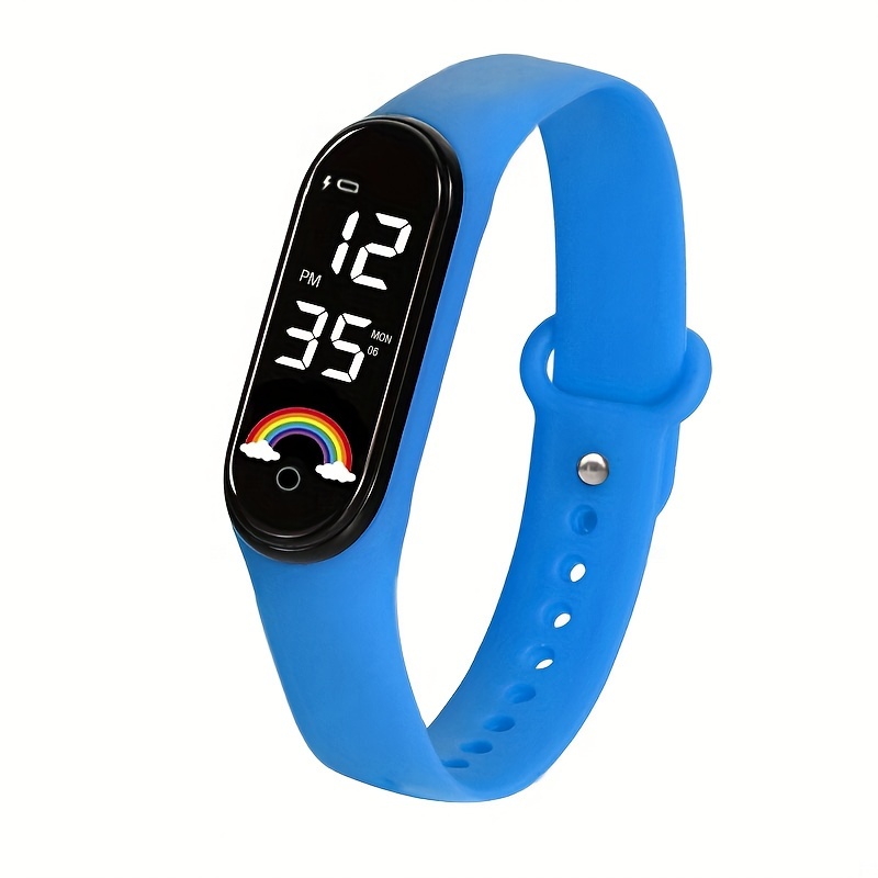 Fashion Lightweight Led Watch Womens Portable Sport Fitness - Temu ...