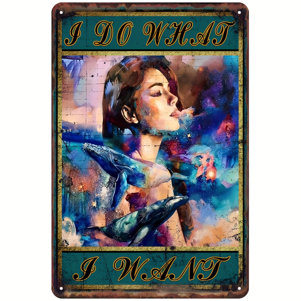 Vintage Aluminum Signage Girl Want Text Fire Letters X Metal - Temu Ireland