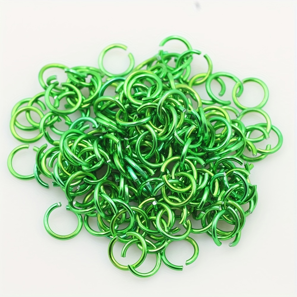 Aluminum Ring Colorful Open Ring Jump Ring Connection Ring - Temu Denmark