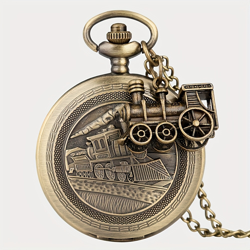 Retro Train Pocket Watch, Small Accessories Train Gifts - Temu Ireland