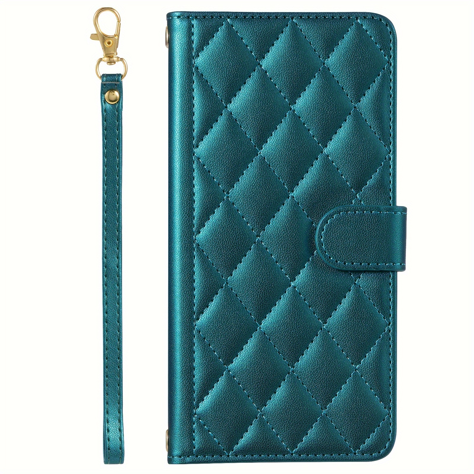 Small Plaid Pattern Luxury Artificial Leather Phone Case - Temu United ...