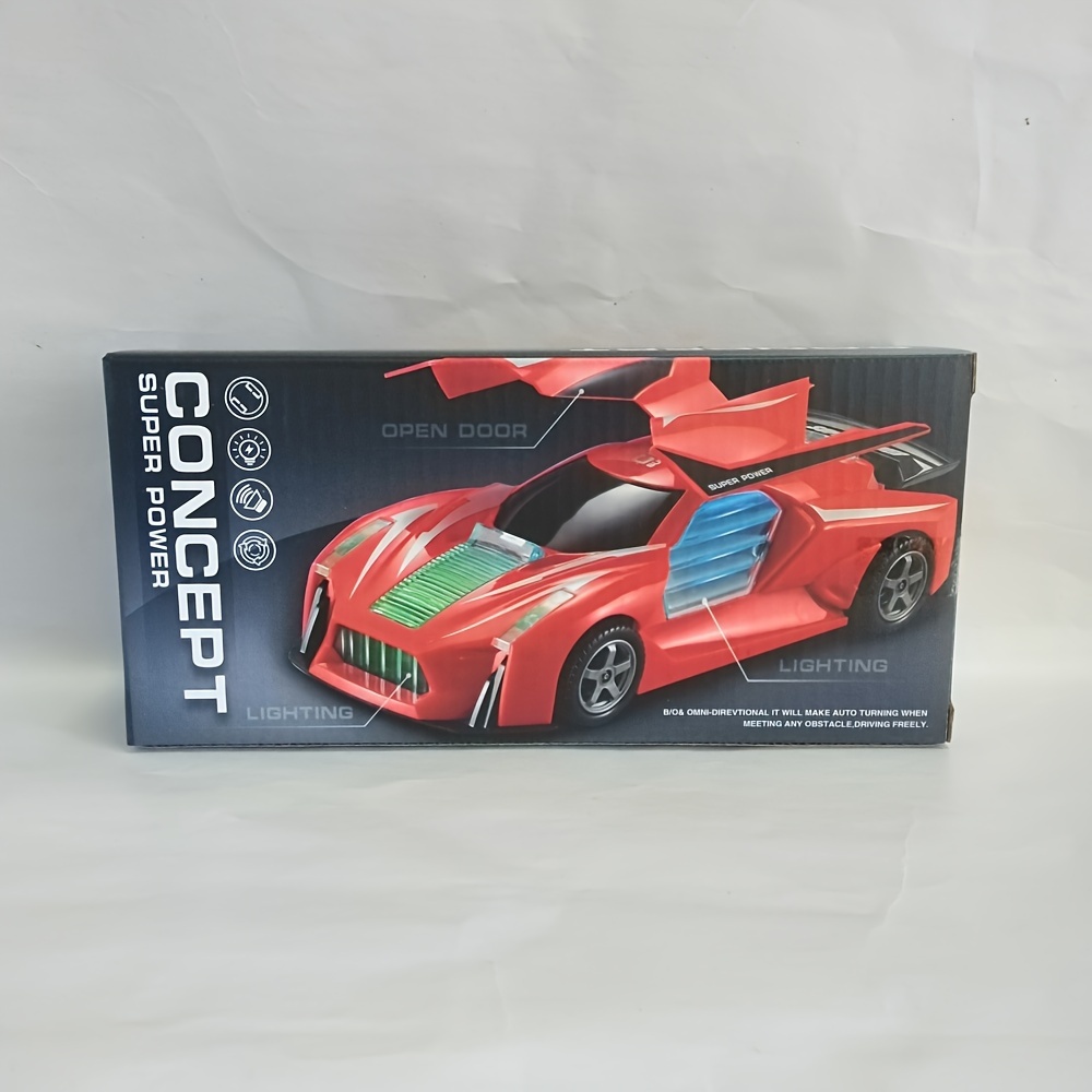 Electric Universal Walking Toy Car 360 Rotating Double Doors - Temu ...