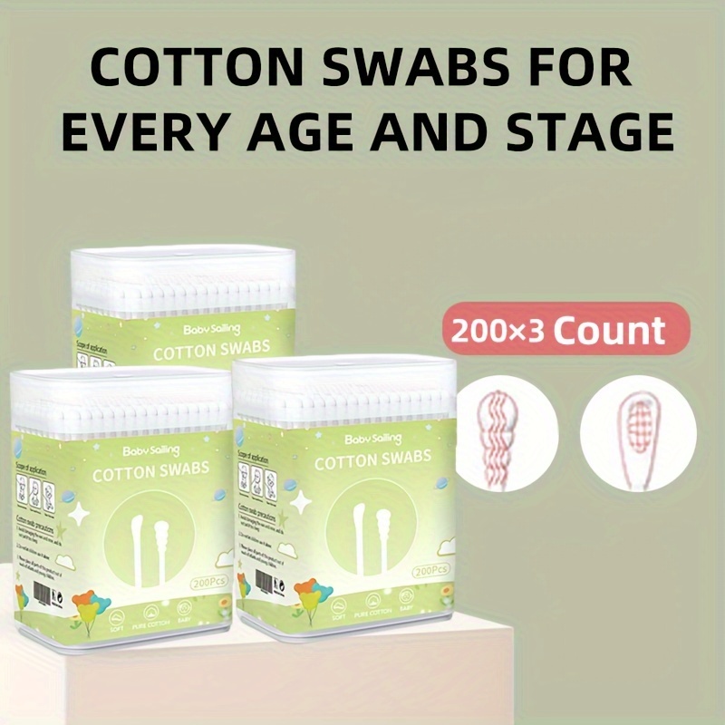 Soft Cotton Swabs Ear Scoops Double headed Nasal Earwax - Temu United ...
