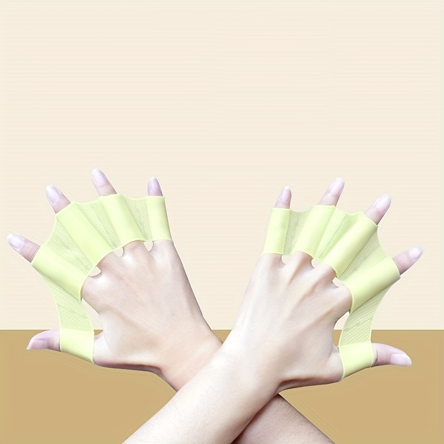 Silicone Swimming Hand Webbed Flippers Silicone Swim Fins - Temu Australia