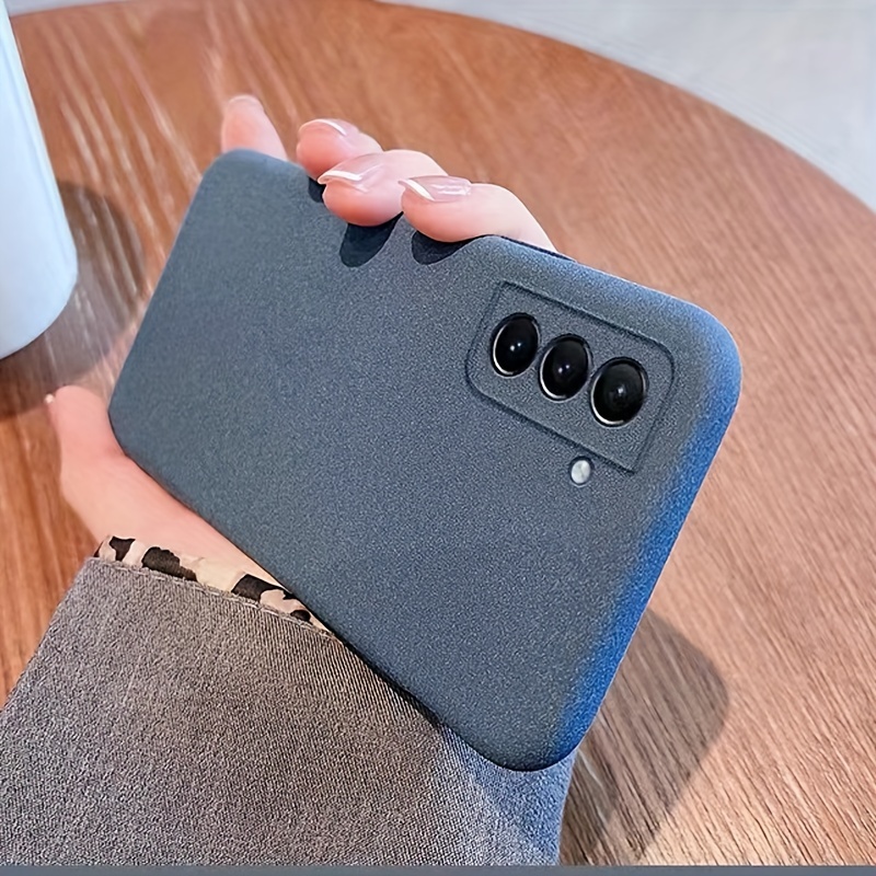 Soft Shell Frosted Phone Case Solid Color Phone Case Samsung - Temu