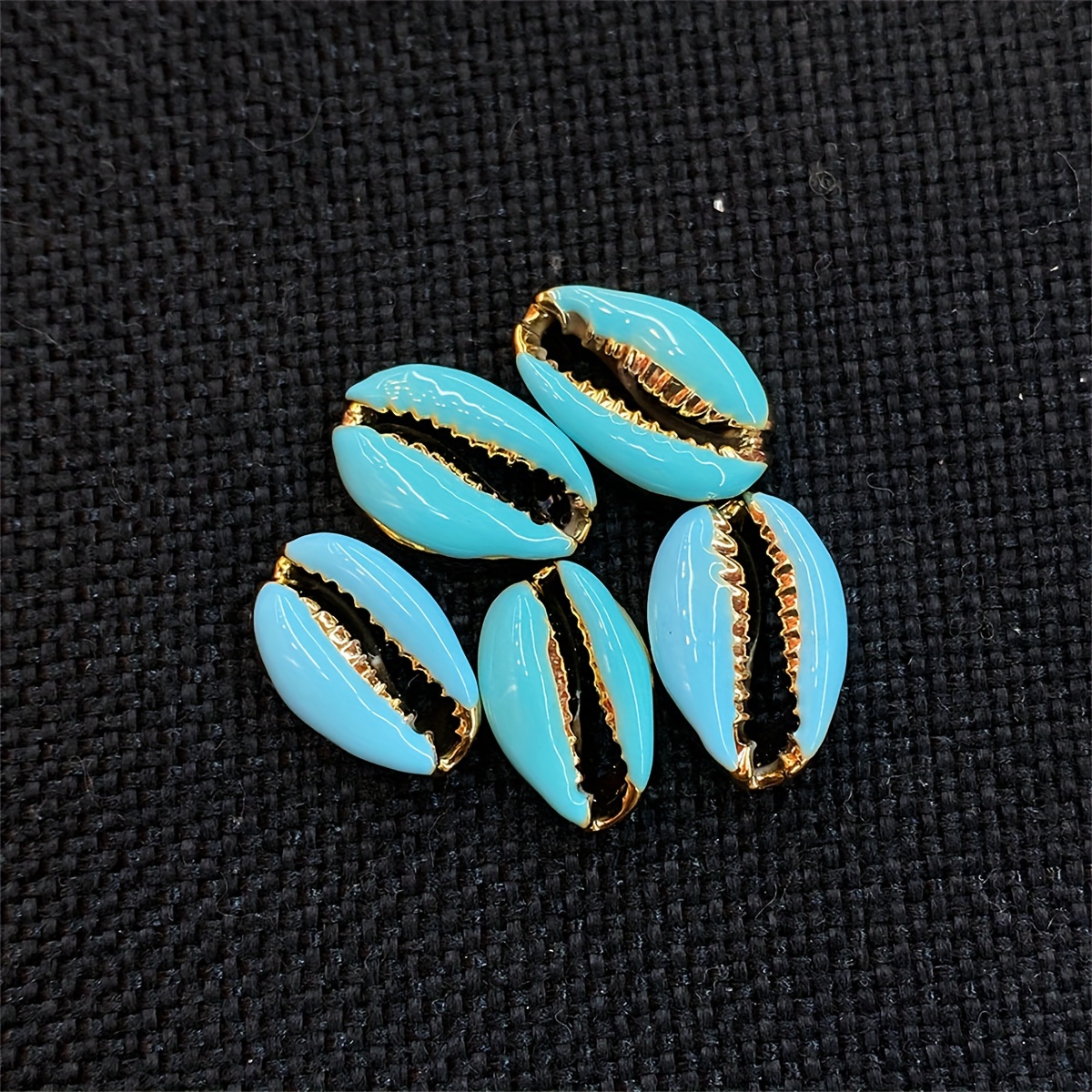 Natural Conch Electroplated Printed Shell Loose Beads - Temu Denmark