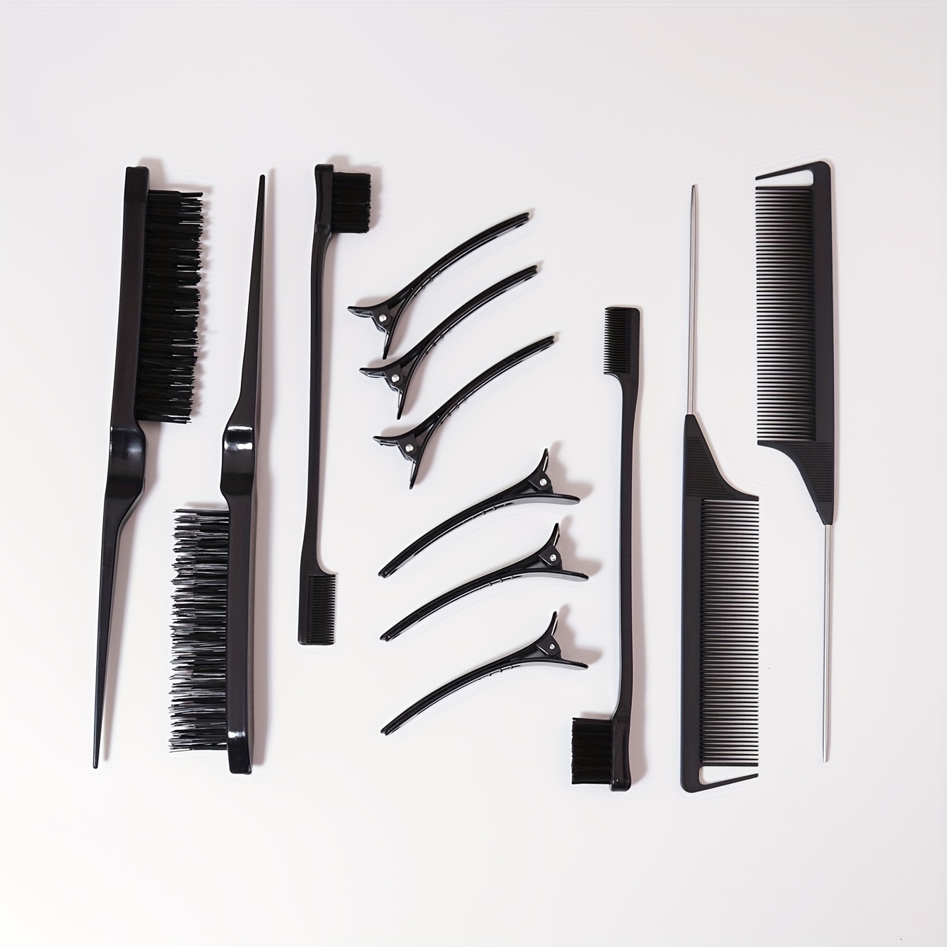 Hair Brush Double Head Comb Hair Clip Pointed Tail Hair - Temu Australia