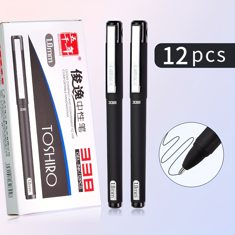 4 12pcs Professional 1 0mm Ballpoint Pen Large Capacity Smooth Writing ...