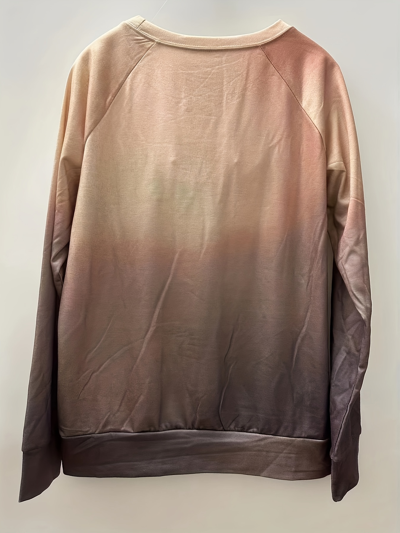 Cat Print Pullover Sweatshirt Casual Raglan Sleeve Crew Neck - Temu New ...