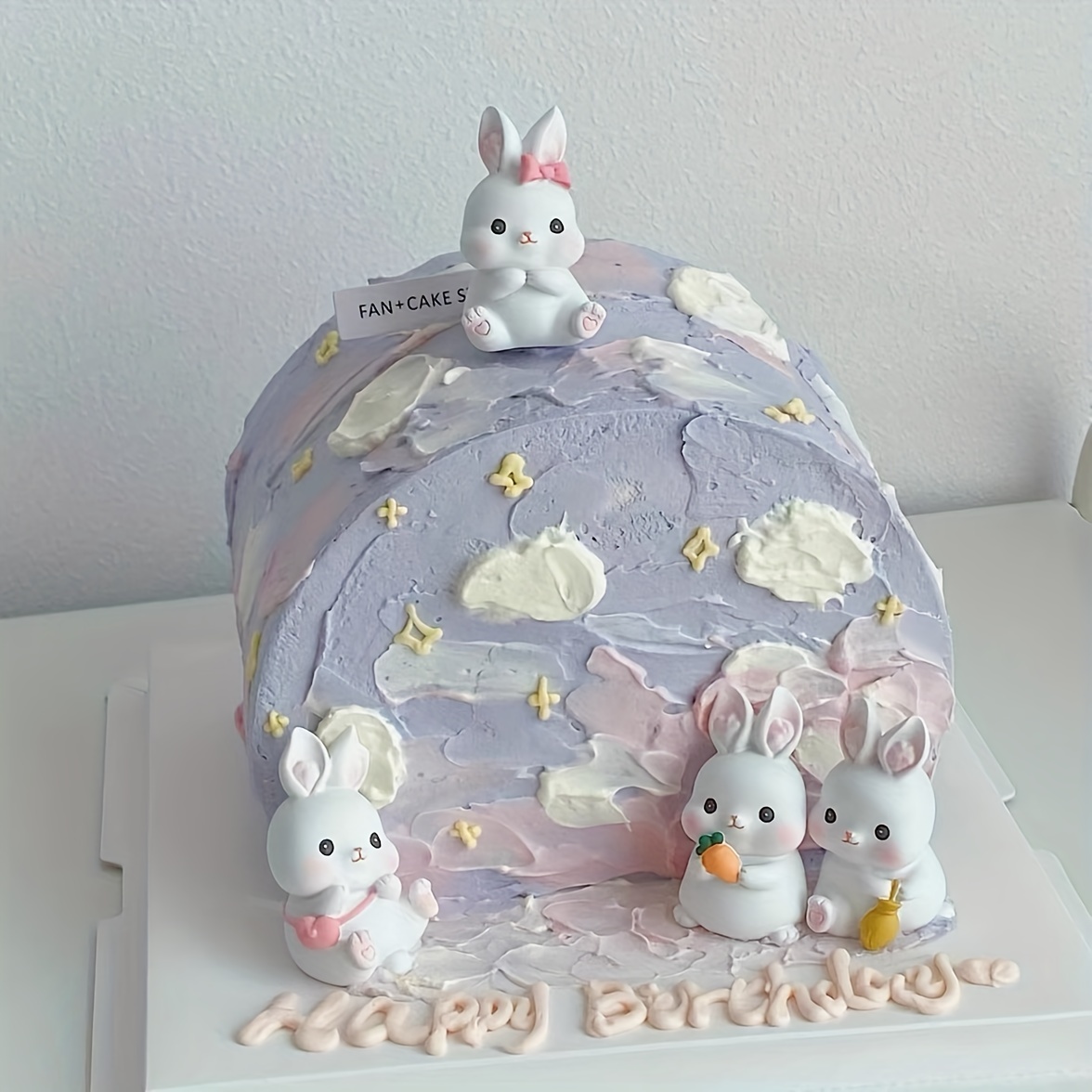 New Cartoon Cute Rabbit Hand made Trendy Play Diy Cake - Temu Canada