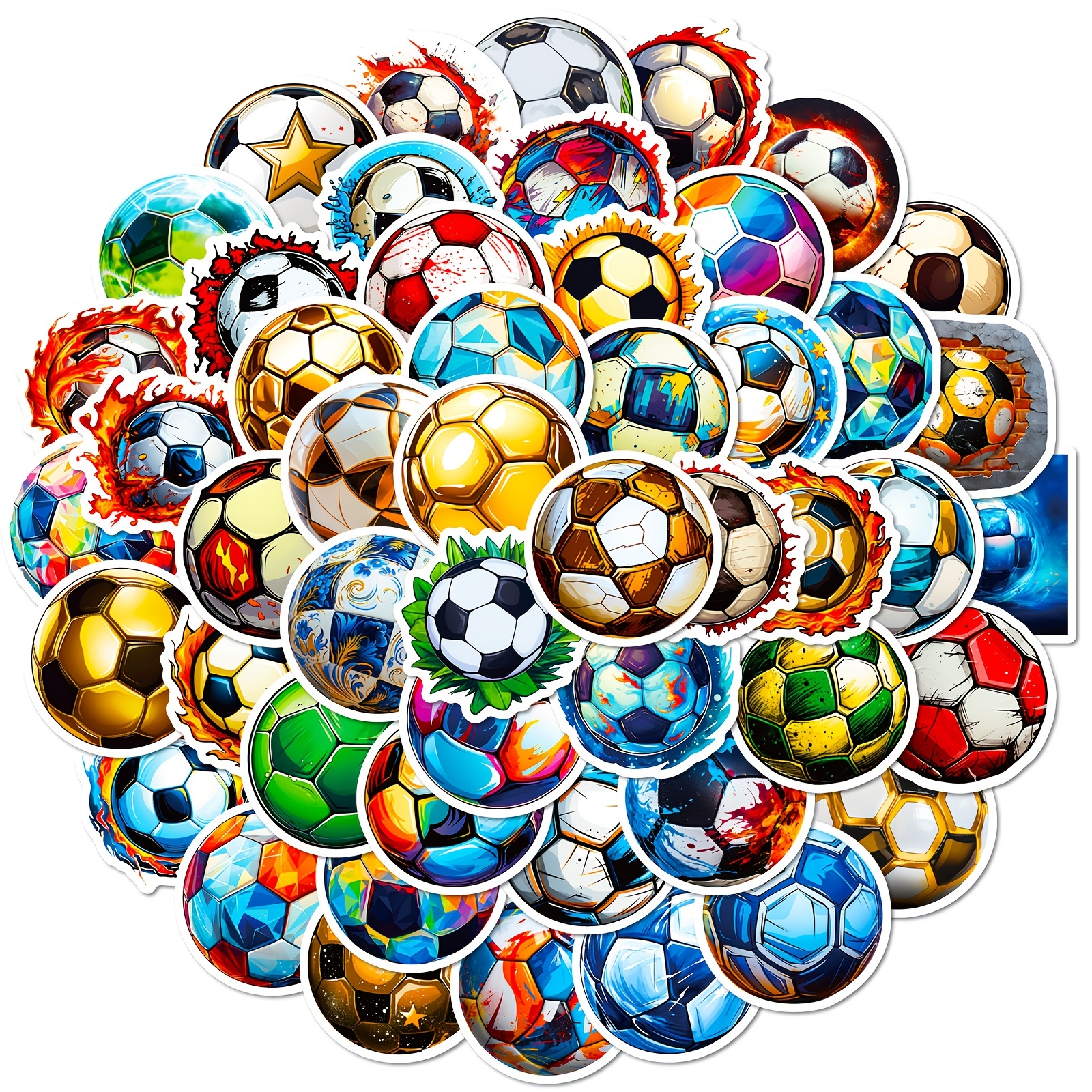 Various Football Series Stickers Suitable Laptop Helmets - Temu Australia