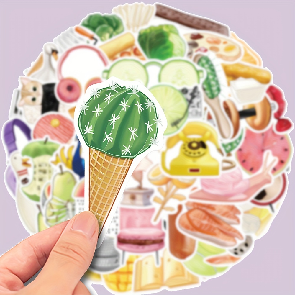 Inspired Fruit Stickers Waterproof Stickers Diy Decals For - Temu ...