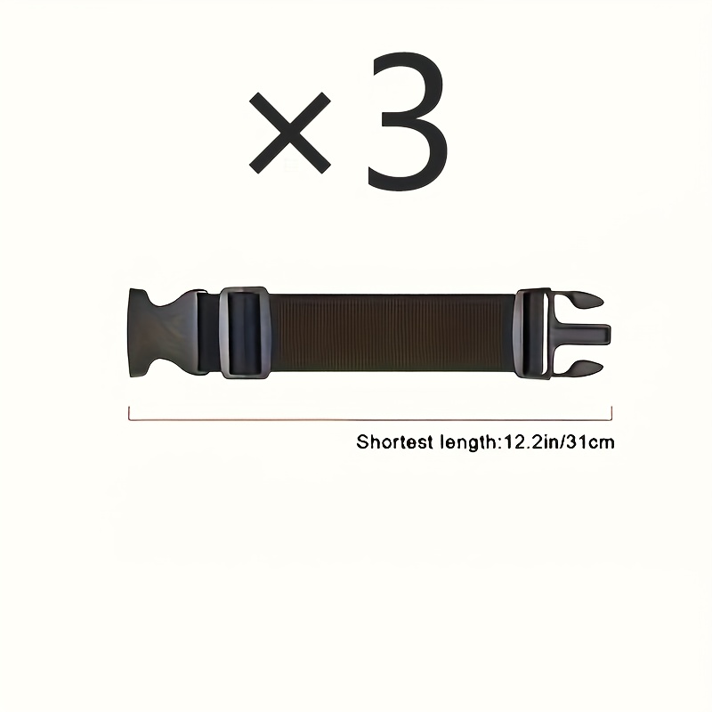 Black Luggage Connecting Straps Adjustable Luggage - Temu Australia