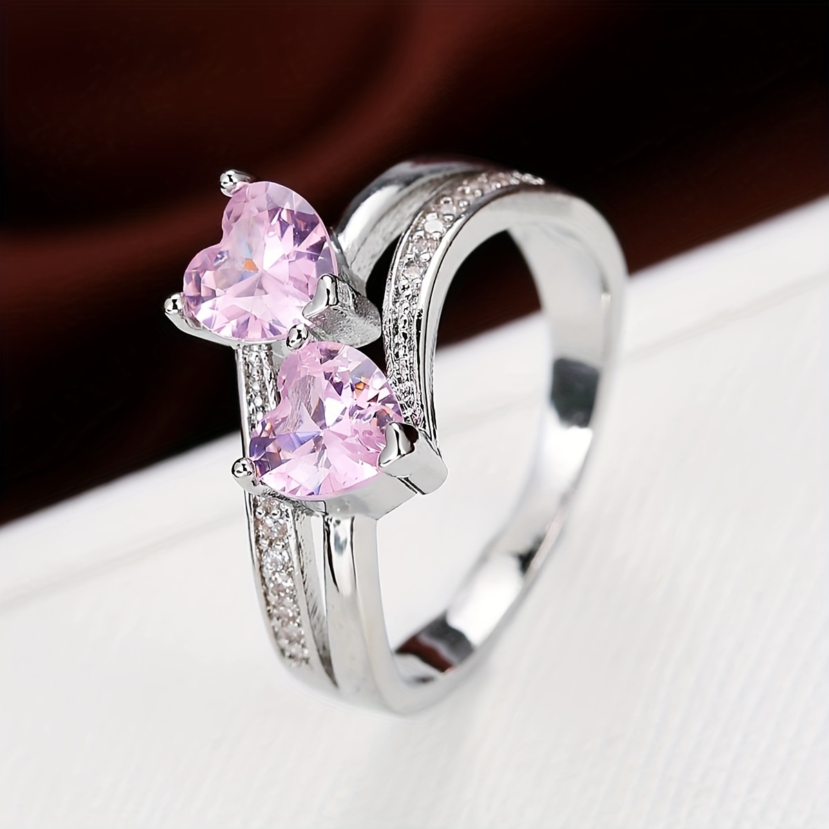 Coquette Style Promise Ring Inlaid Waterish Zirconia In - Temu United ...