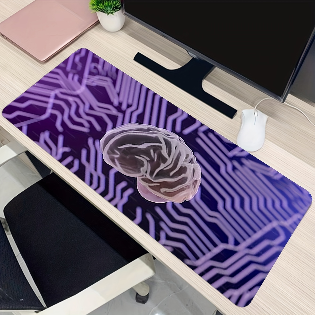 Gene Technology Brain Cell Pattern Mouse Pad Desktop - Temu New Zealand
