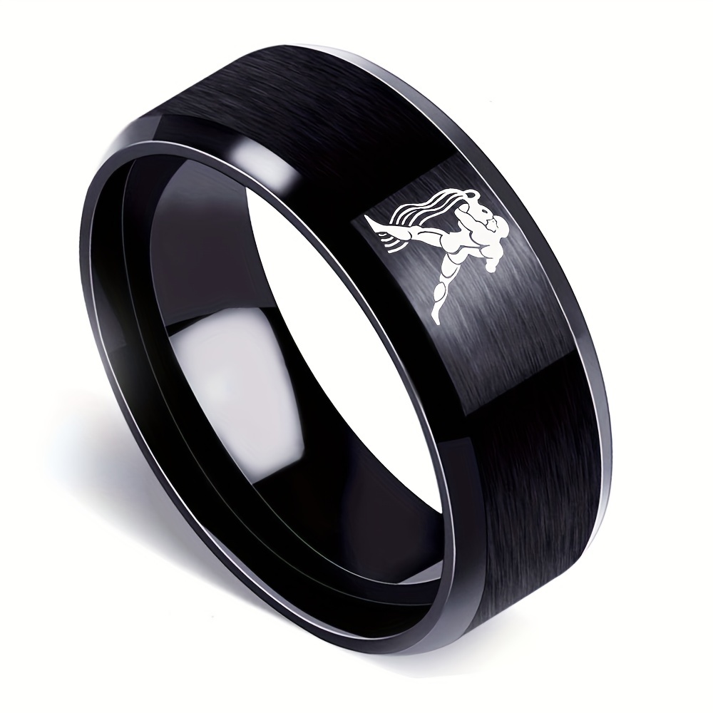 Men's Twelve Zodiac Signs Rings Gifts Boyfriends - Temu United Kingdom