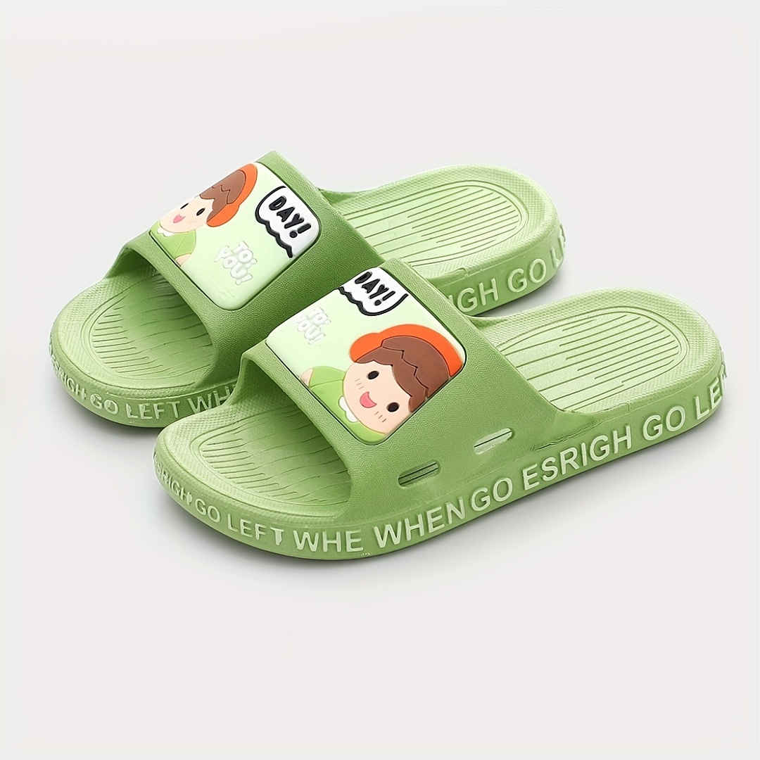 Jiageya Cute Cartoon Open Toe Slippers Girls Non Slip - Temu United Kingdom
