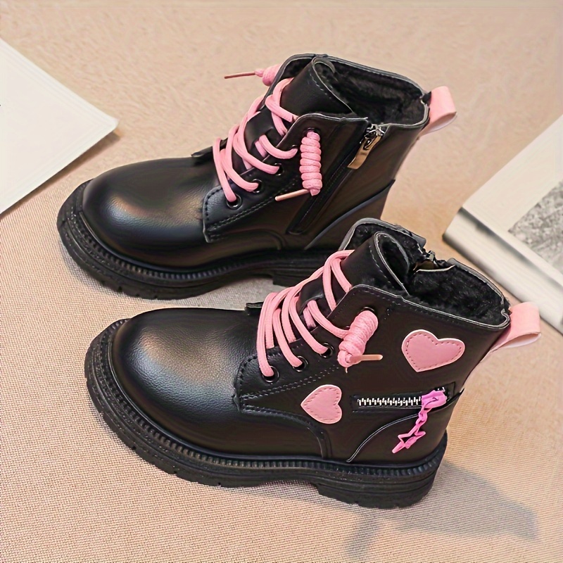 Bottes Polaires Tendance Cute Heart Plus Pour Filles, Bottes Chaudes ...