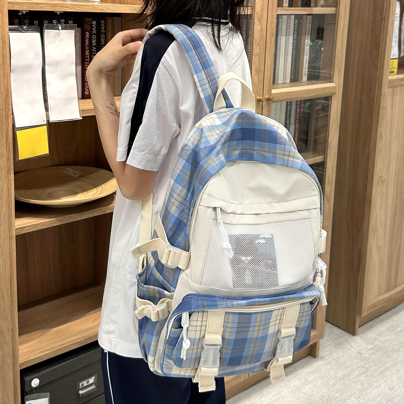 Simple Large Capacity Backpack Casual Versatile Multi - Temu Australia
