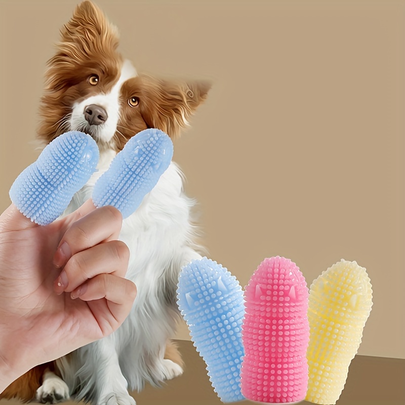 Pet Tootbrush Soft Bristle Dog Finger Toothbrush Oral - Temu New Zealand