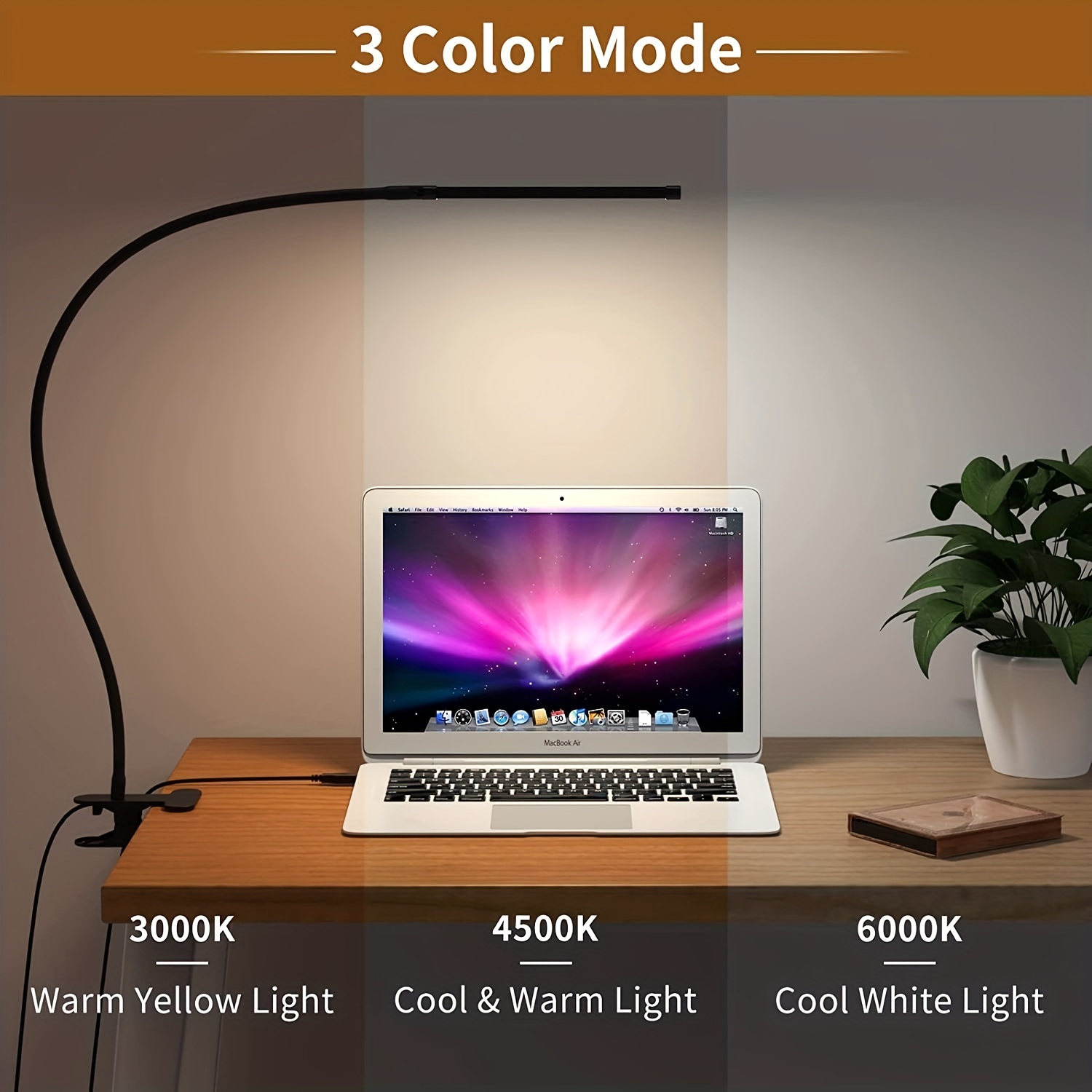 Led Desk Lamps Home Office Clamp 3 Color Modes 10 Brightness - Temu