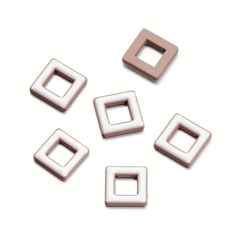 Colorful Cute Hollow Out Square Acrylic Frames Charms For Diy Jewelry ...