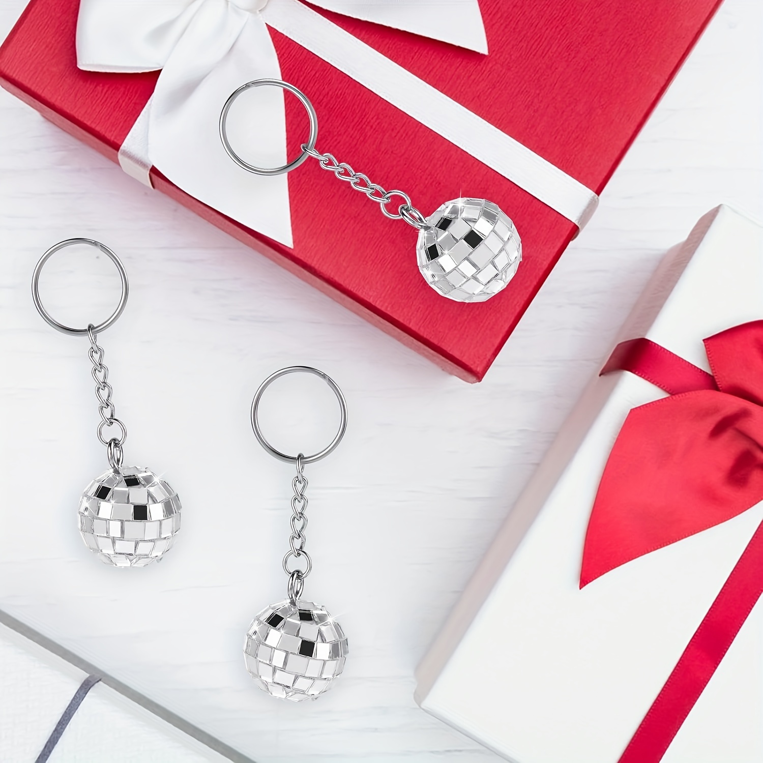 Disco Party Favors Inclue 70s 80s Disco Ball Keychain Tags - Temu