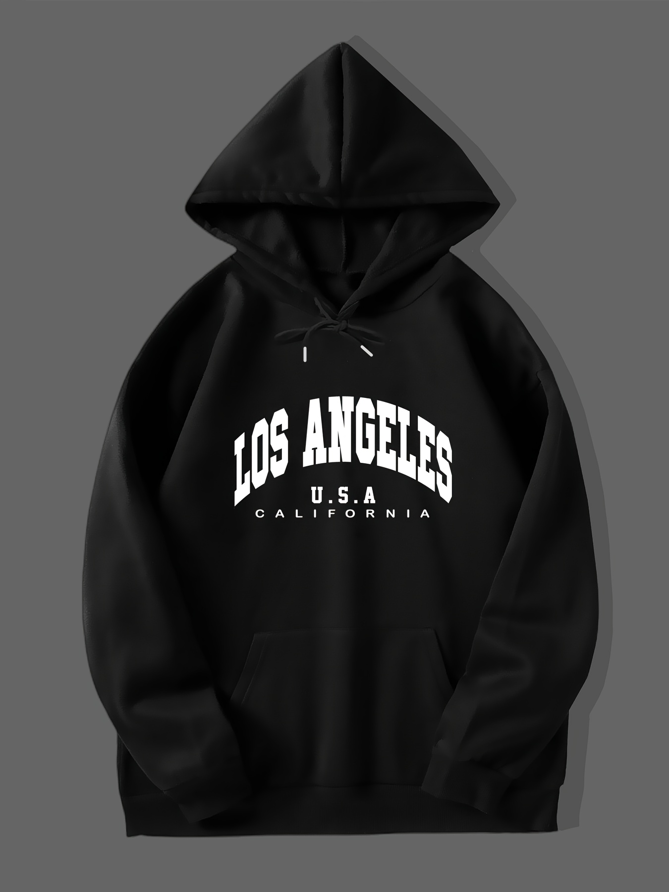 Los Angeles Print Hoodie Cool Hoodies Men Men's Casual - Temu Canada