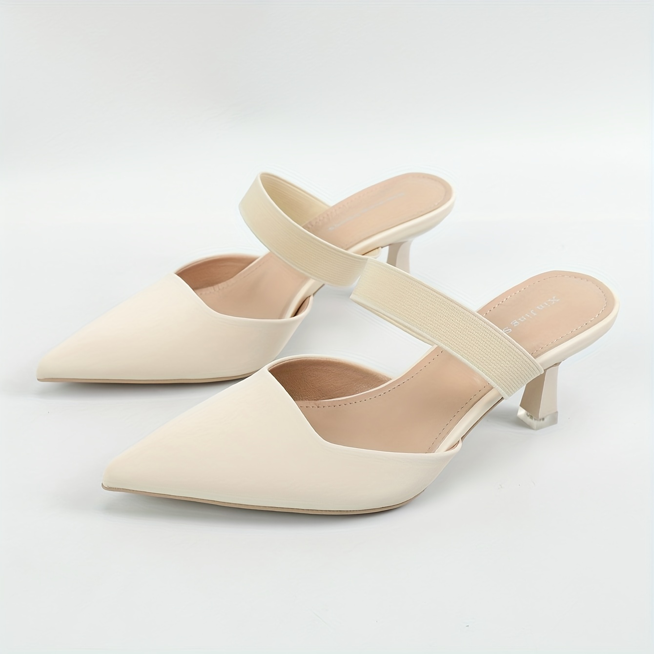 Women's Solid Color Stiletto Heeled Sandals Elegant Point - Temu United ...