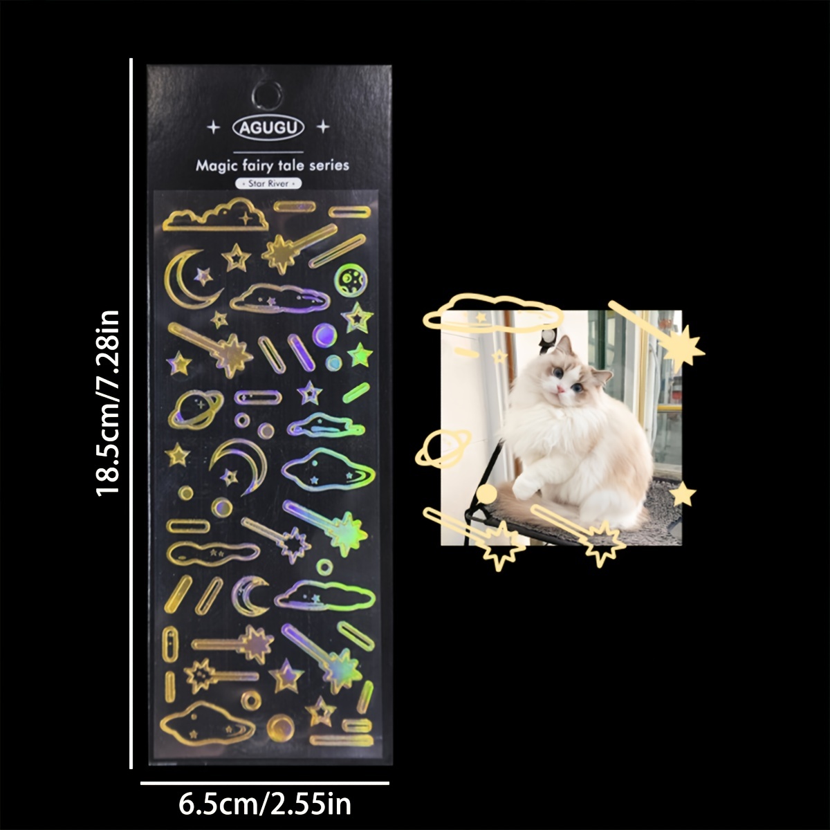 Vintage Laser Sticker Diary Album Card - Temu Canada