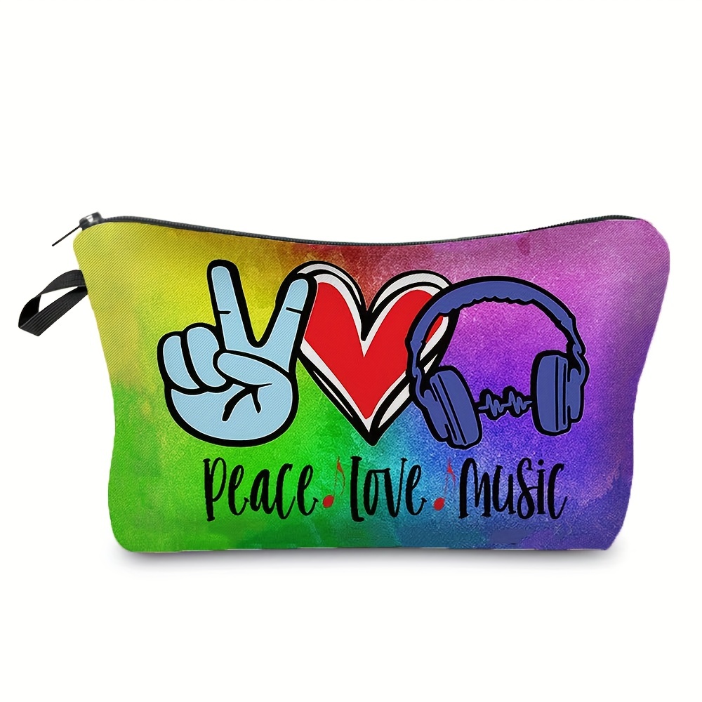 Stylish Pattern Cosmetic Zipper Poouch Lightweight Travel - Temu New ...