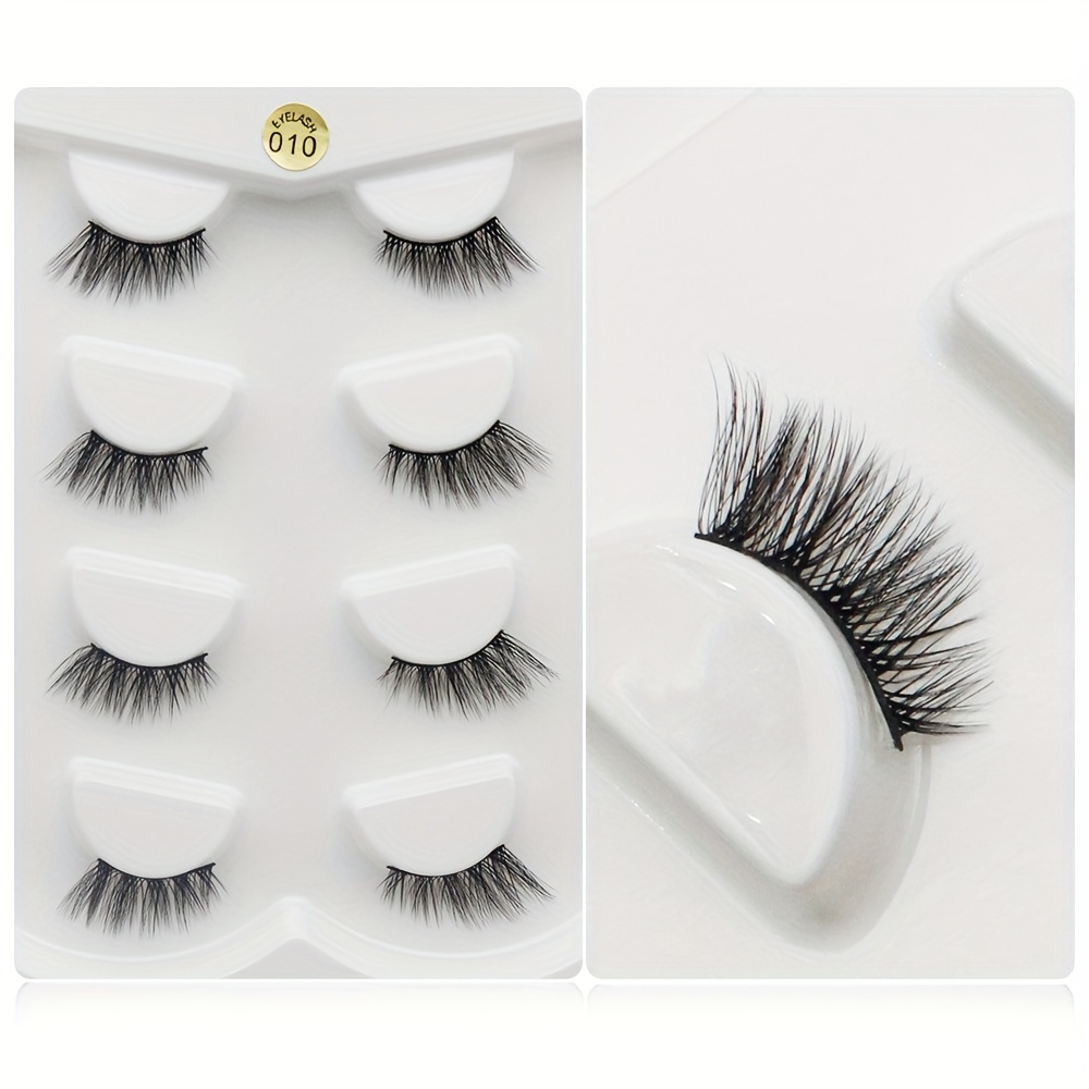 Half Eye False Eyelashes 6 Layers False Eyelashes Thick - Temu New Zealand