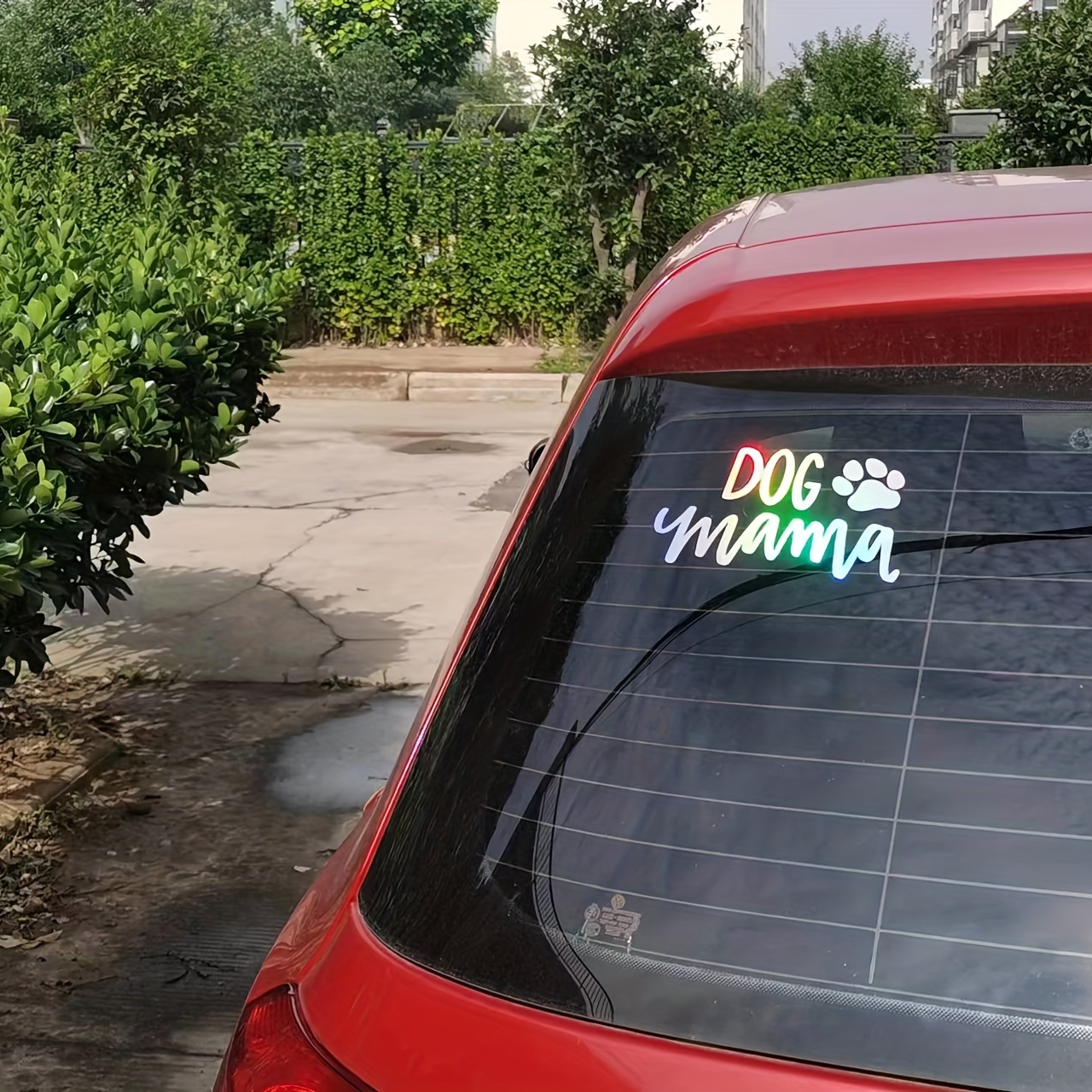 Cute Dog Mama Car Sticker Reflective Vinyl Decal Car Home - Temu Australia