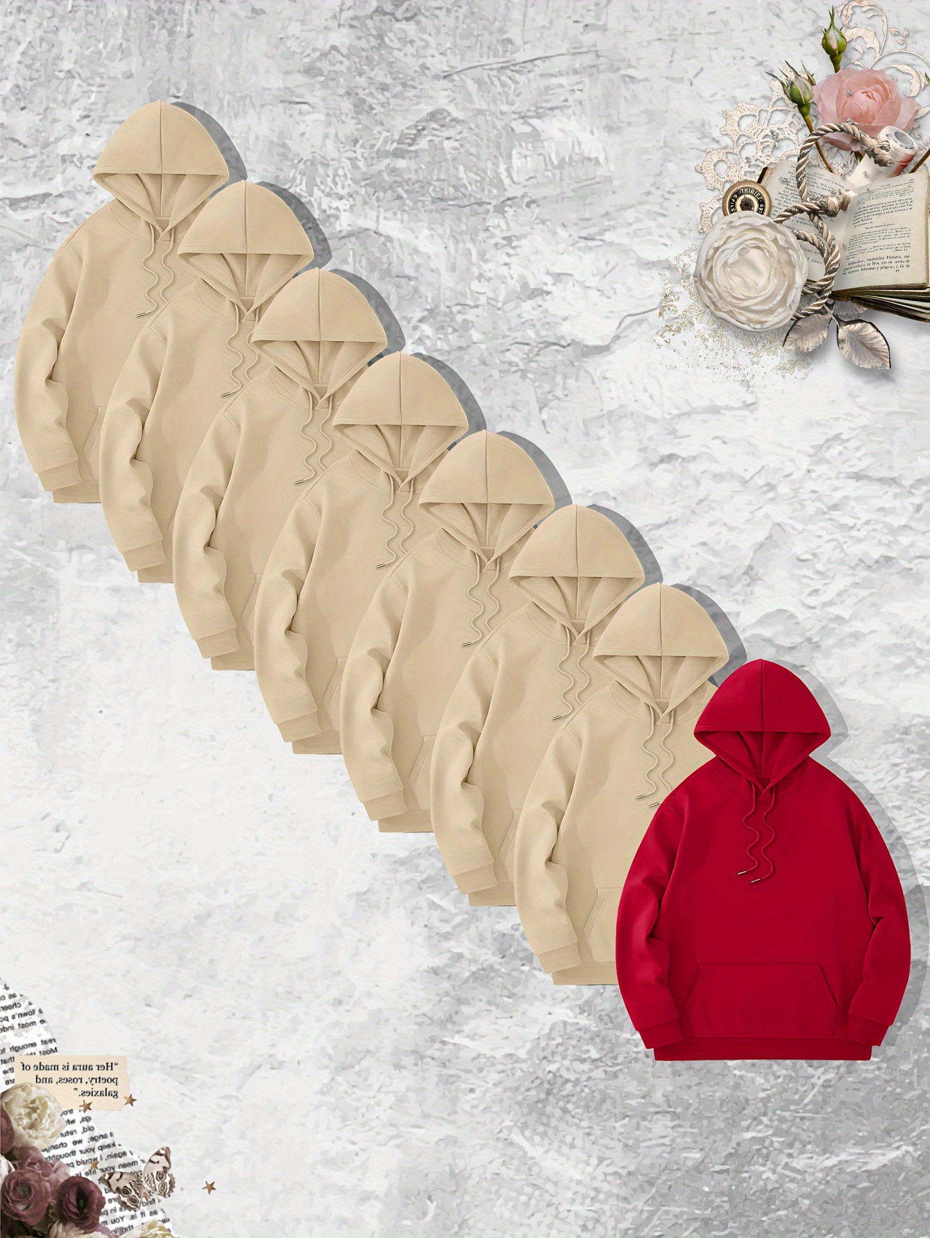 Cool Hoodies Set Men Men's Casual Basic Solid Hooded - Temu Philippines