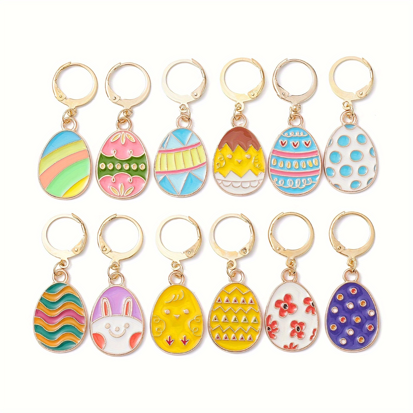 Easter Rabbit Egg Alloy Enamel Pendant Colorful Easter Bunny - Temu Denmark