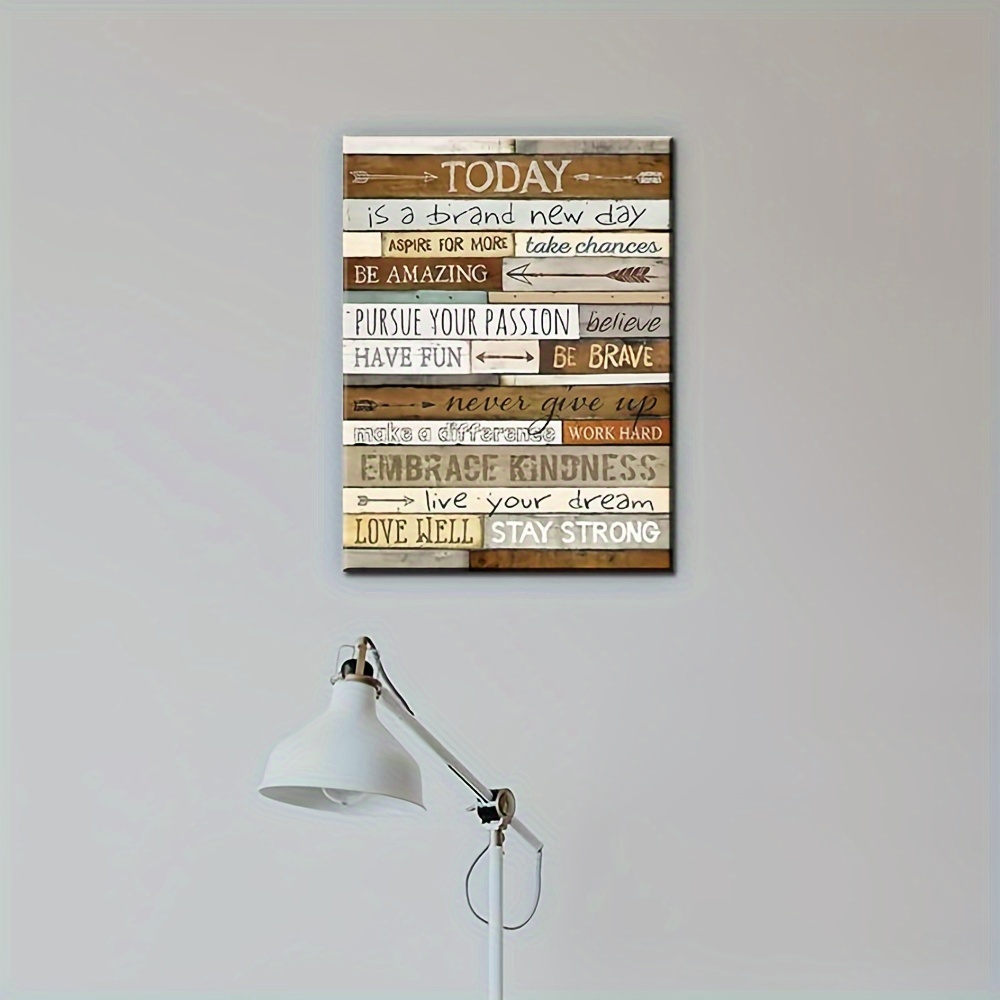 Today A New Day Inspirational Wall Art Motivational Poster - Temu Denmark