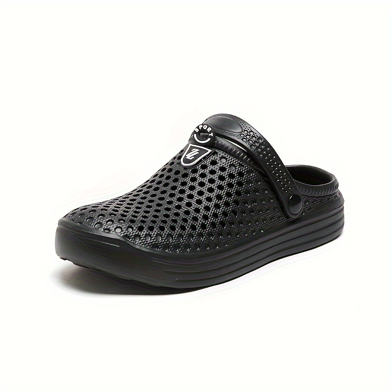 Mens Trendy Clogs Slip On Closed Toe Sandals Soft Sole Walking Shoes Outdoor Garden Shoe Beach ...