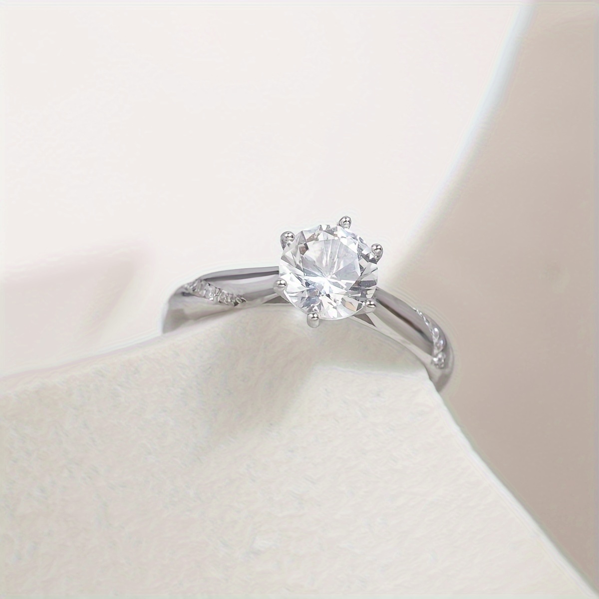 Moissanite Promise Ring 925 Sterling Silver Engagement/ - Temu Philippines