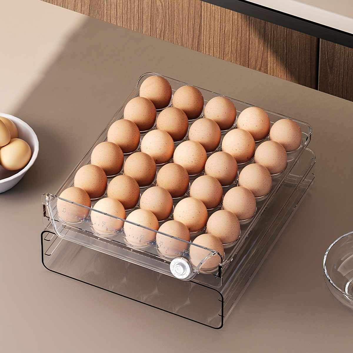 Refrigerator Egg Fresh Keeping Storage /2 Layer - Temu United