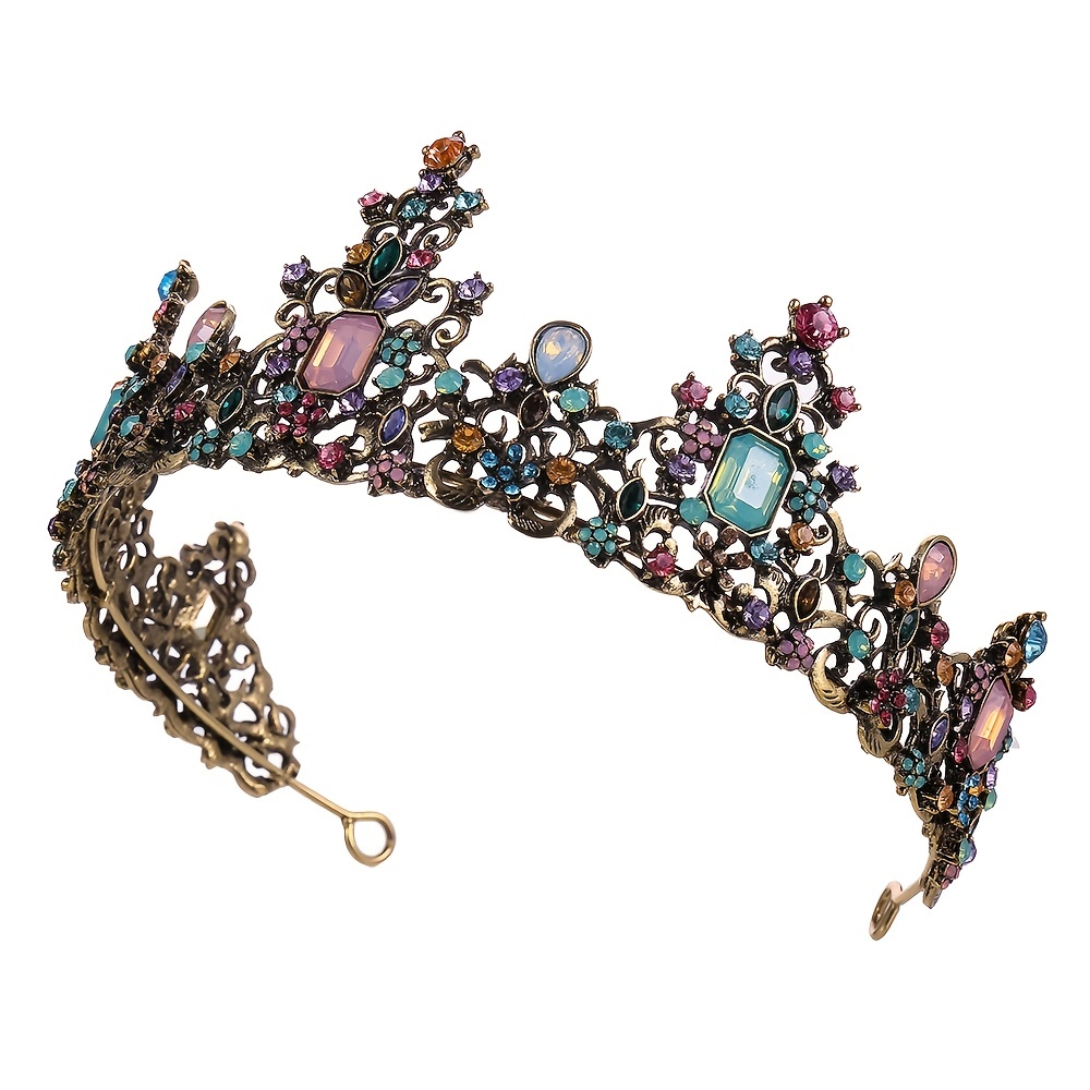 Girls Vintage Queen Tiaras Crowns Princess Crown Birthday - Temu