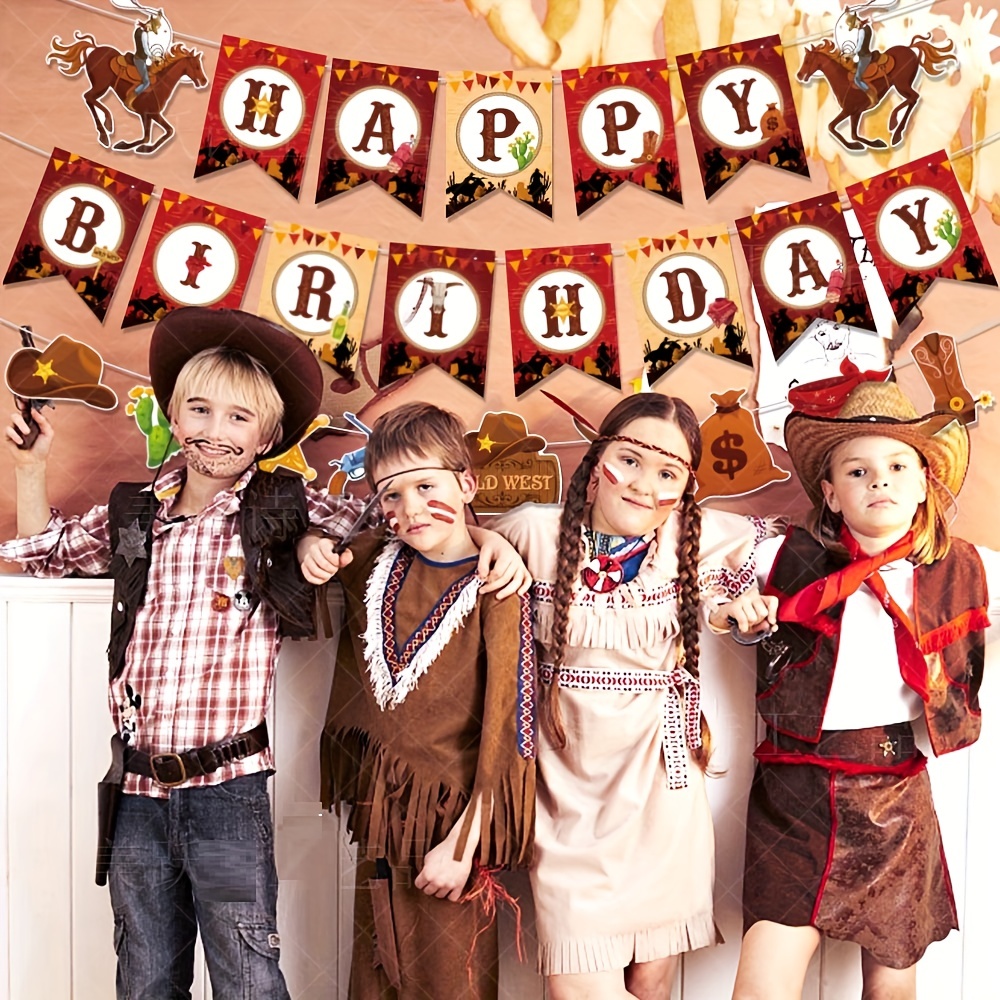 Birthday Party Decoration Western Cowboy Theme Party - Temu