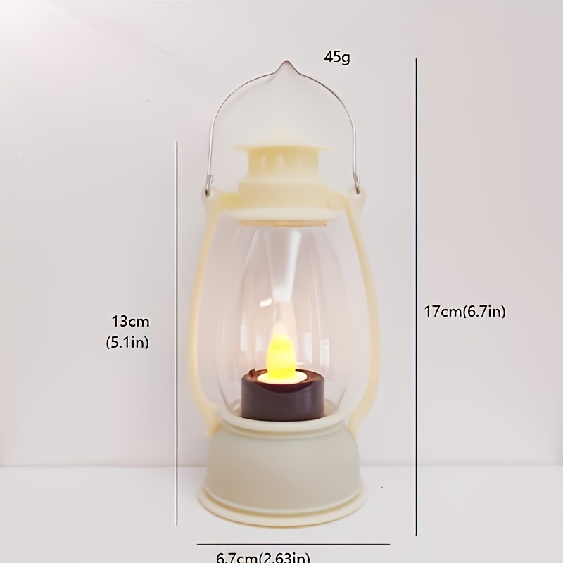 Retro Portable Lamp, Simulation Candle Night Light, Flame Lamp, Home ...