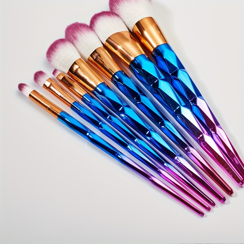 mermaid makeup brush set colorful alcohol free nylon - Temu Ireland