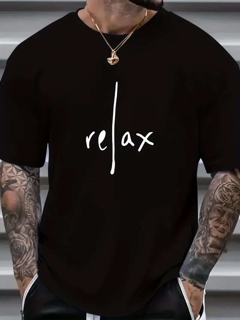 Plus Size Mens Relax Graphic Print T Shirt Summer Short Temu Portugal