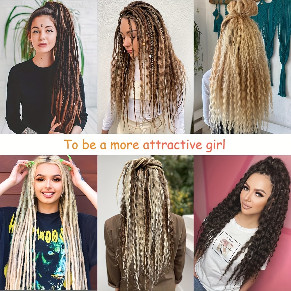 10 Bohemian Style Double ended Braids Hair Extensions - Temu