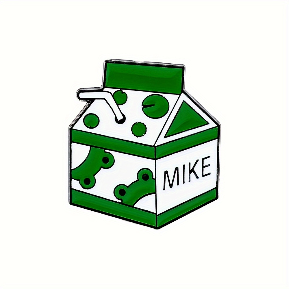 Milk Box Brooch Fashion Christmas Tree Frog Milk Enamel Pin - Temu ...