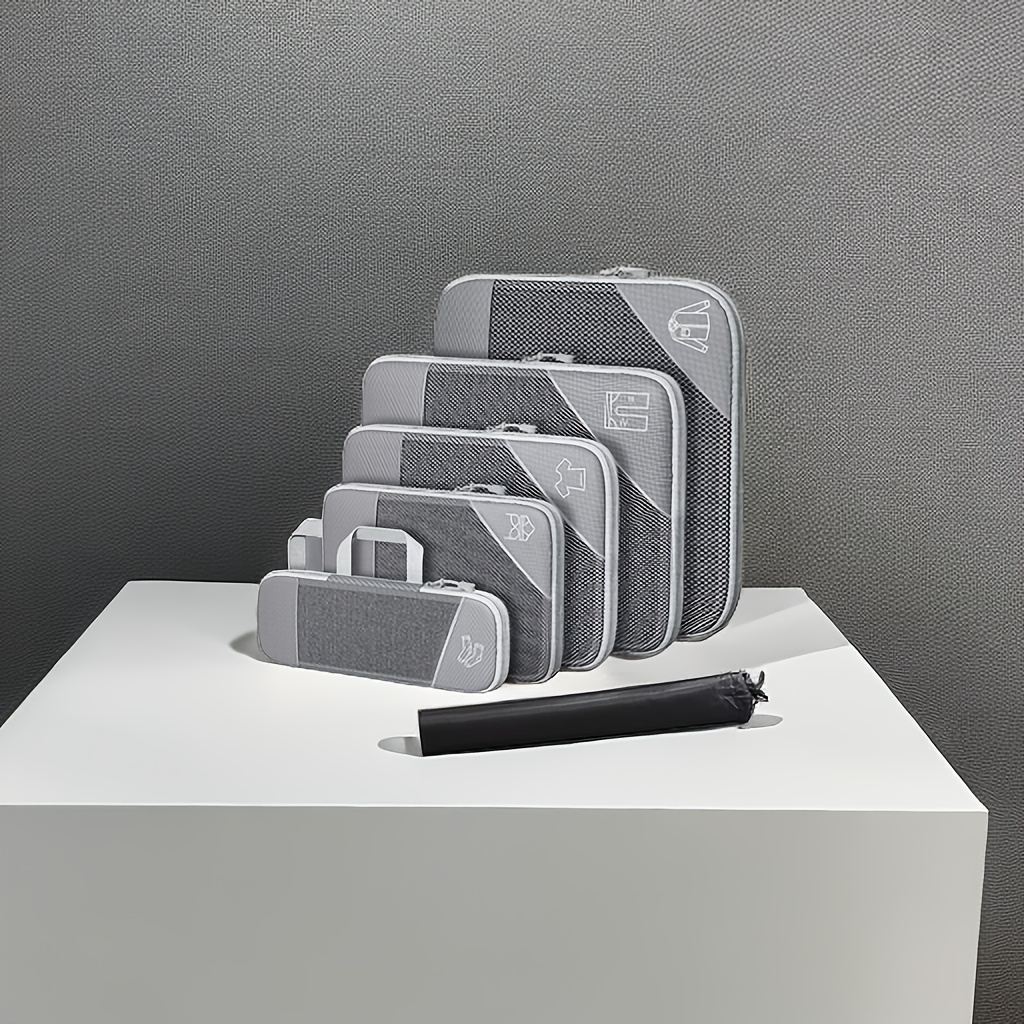 Compression Packing Cubes Travel Luggage Organizer - Temu