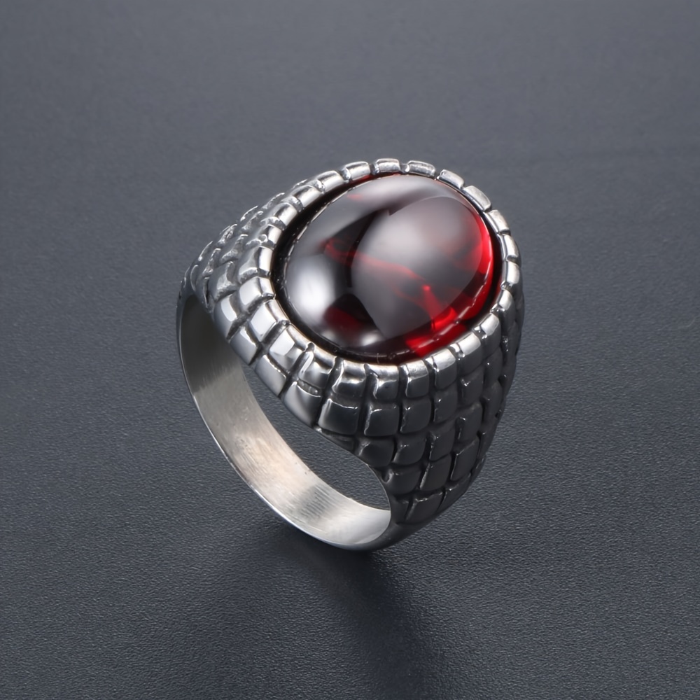 Simple Personality Fashion Trendy Jewelry Vintage Red Black - Temu ...